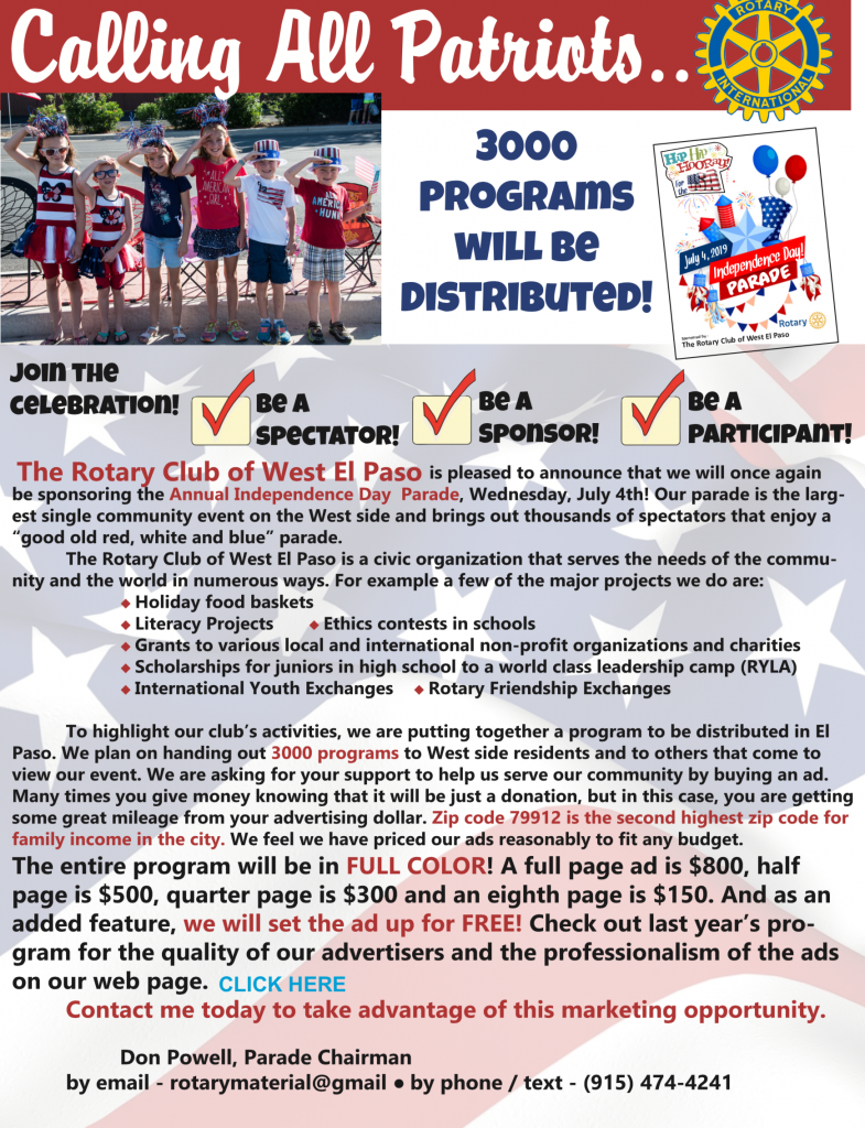 Entry - Independence Day Parade